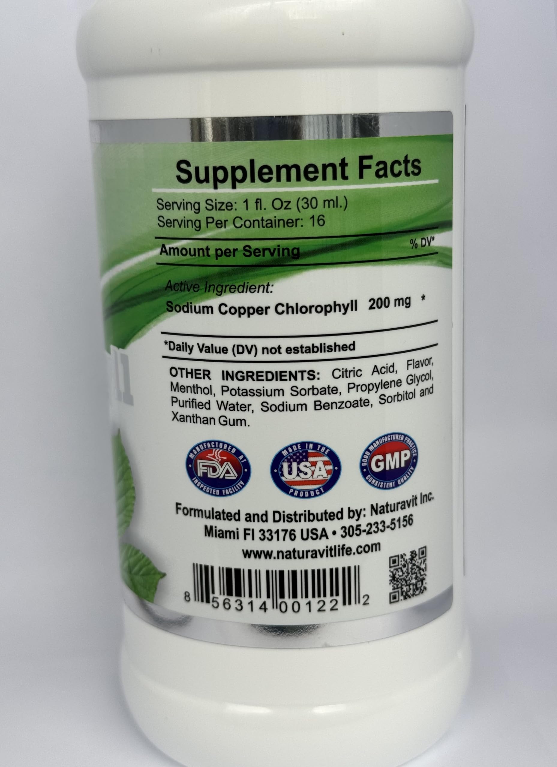 herbal supplement with sodium copper chlorophyll