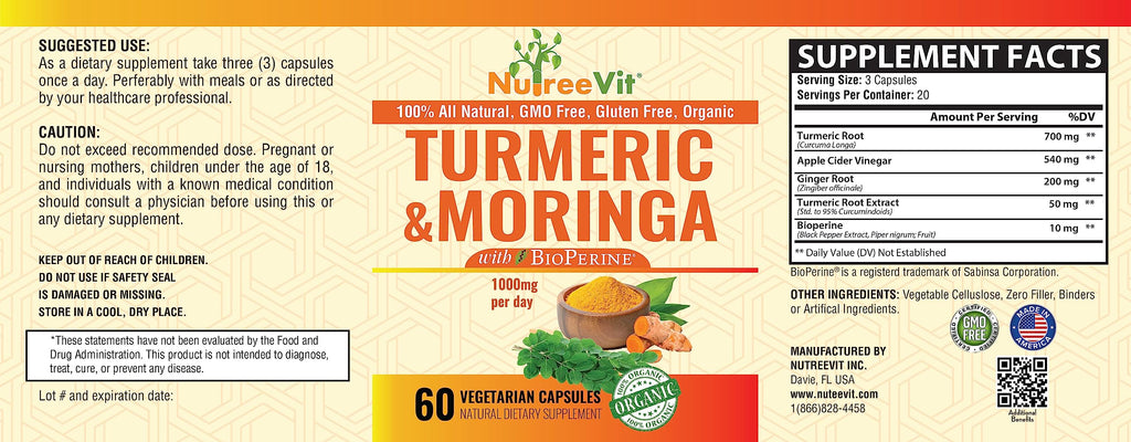 herbal supplement with turmeric and moringa