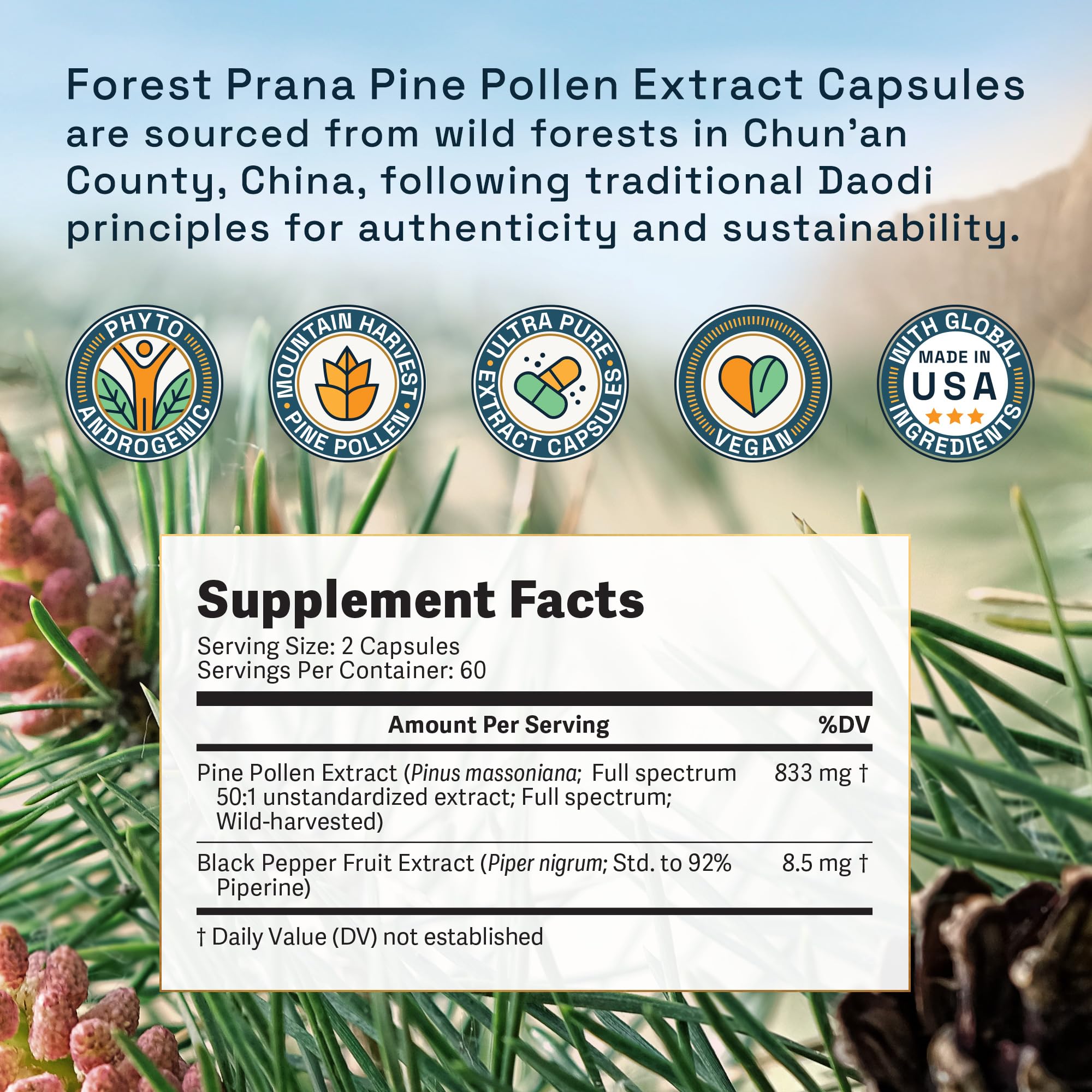 Herbal supplements for daily health