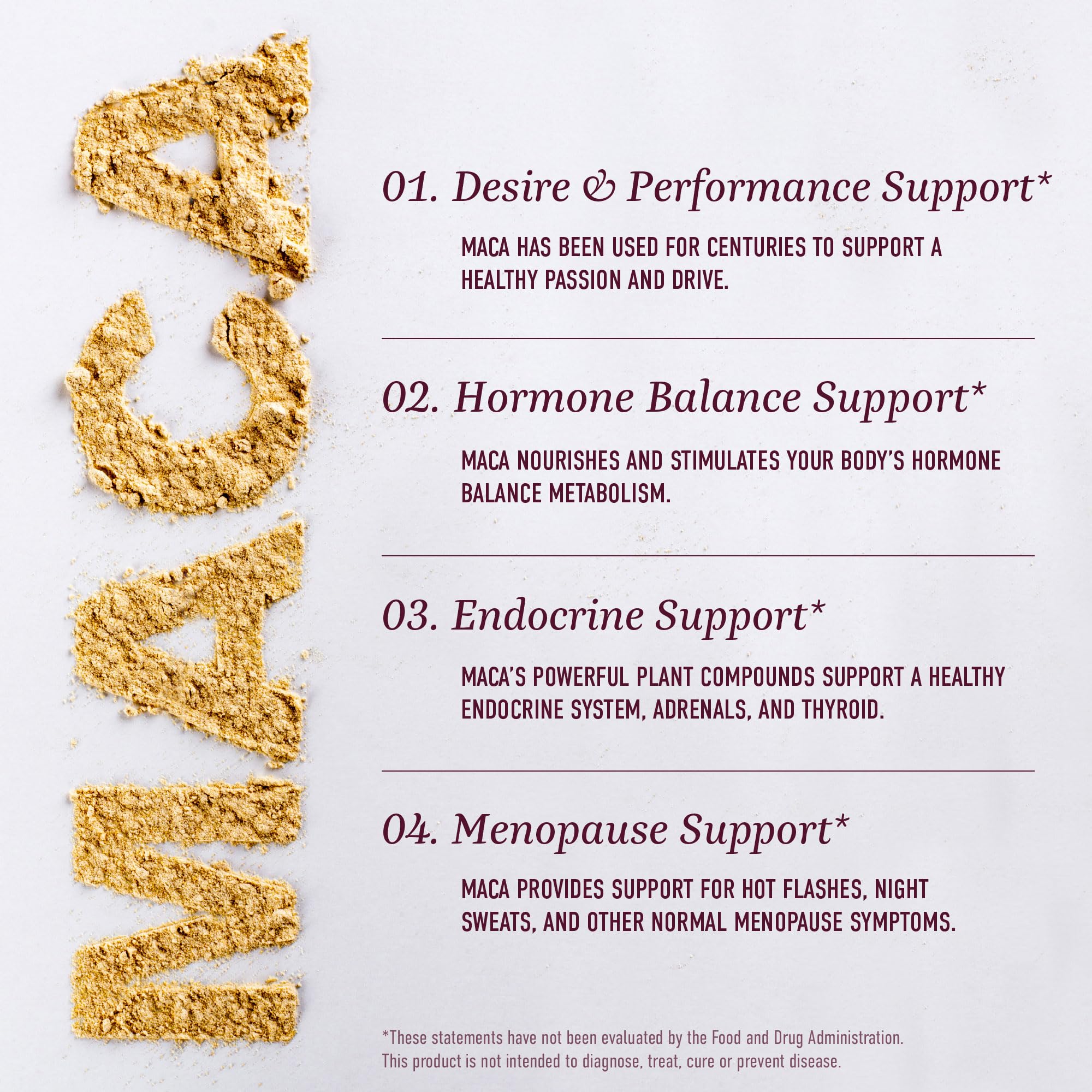 Herbal supplements for vitality and drive