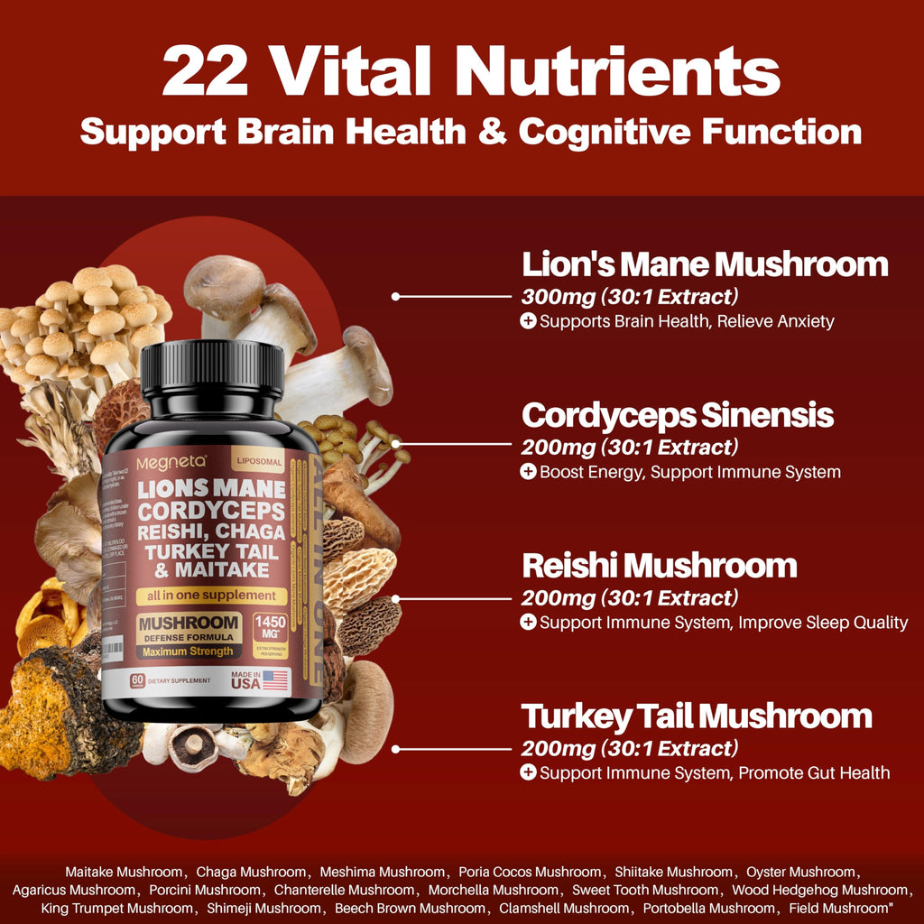 herbal supplements with multiple mushrooms