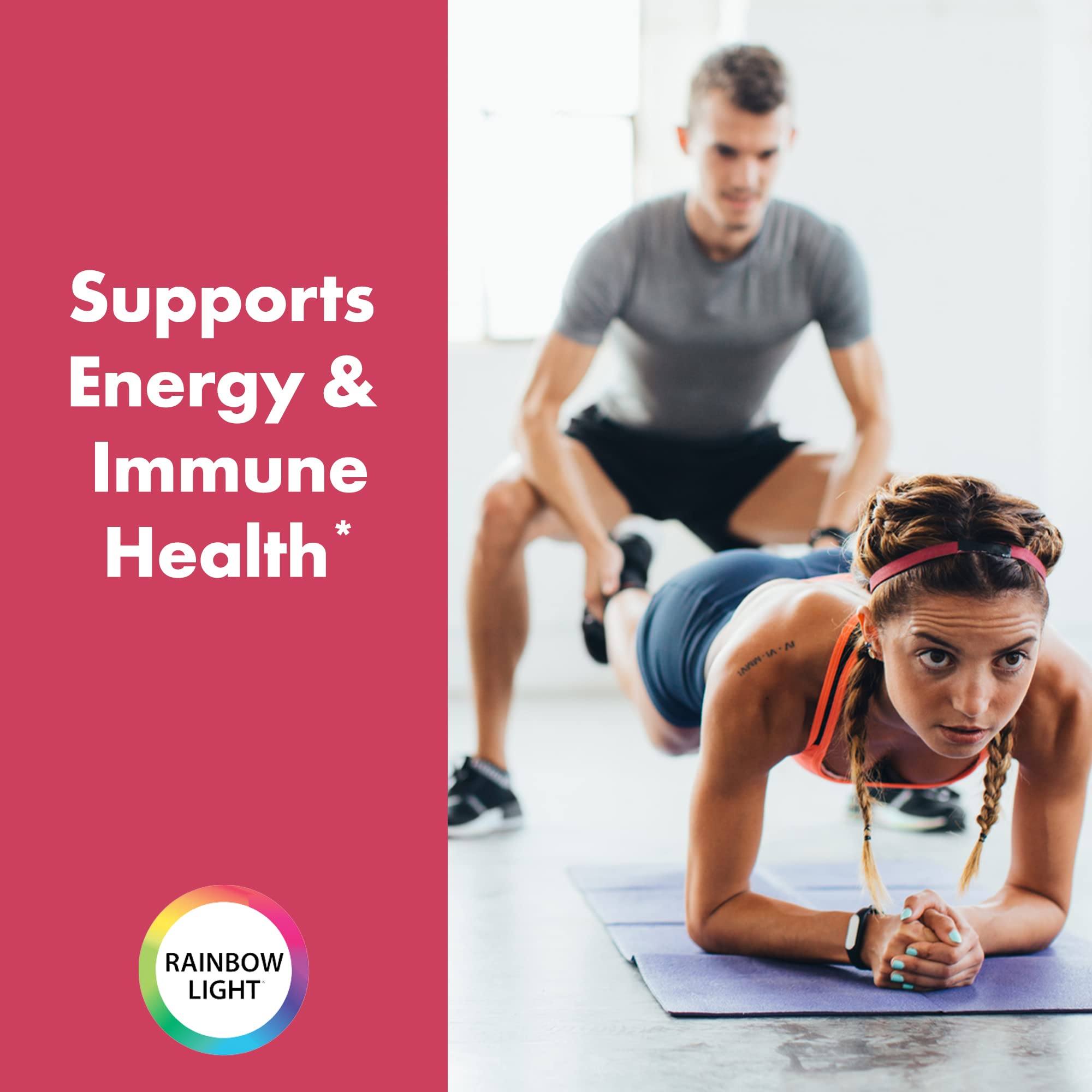 Herbal supplements with Rainbow Light mushrooms