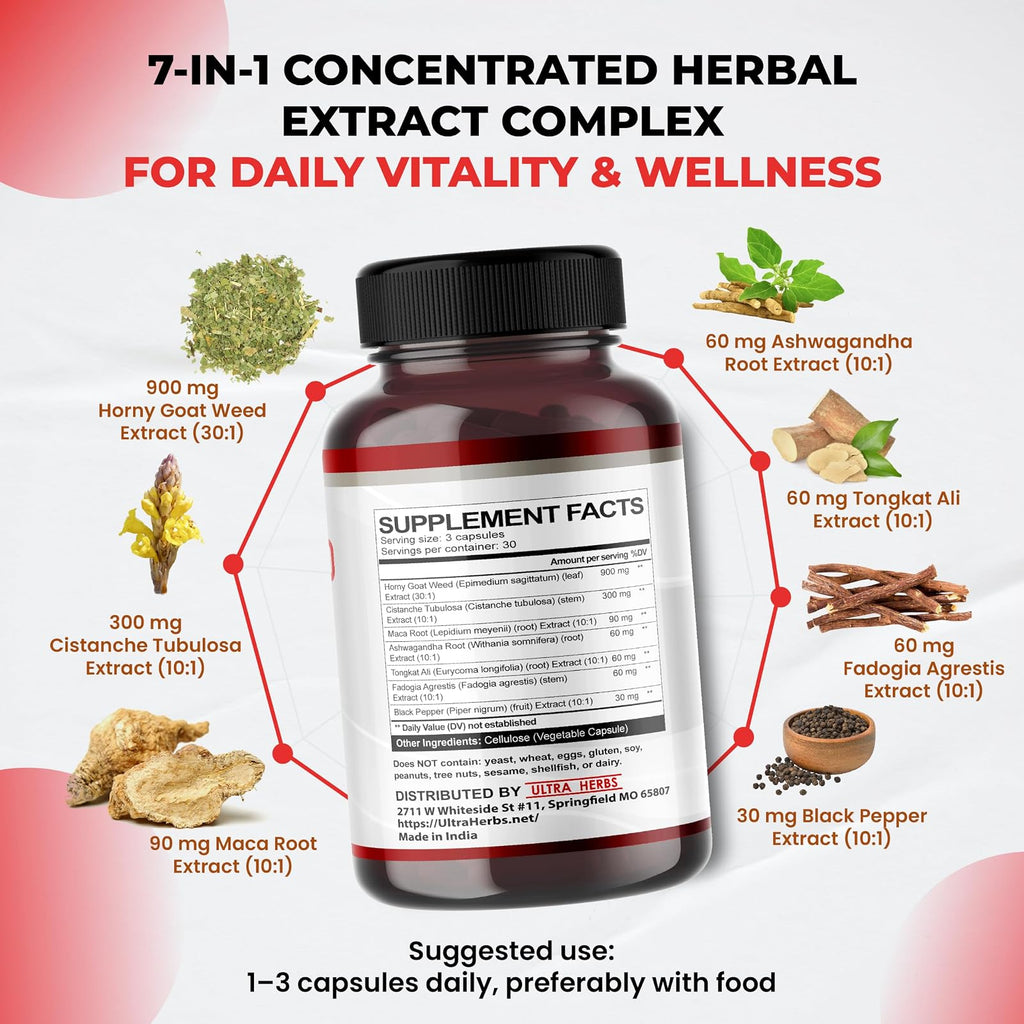 Herbal support for enhanced libido