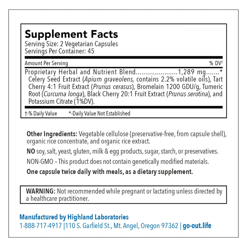 herbal support for uric acid fruit extracts