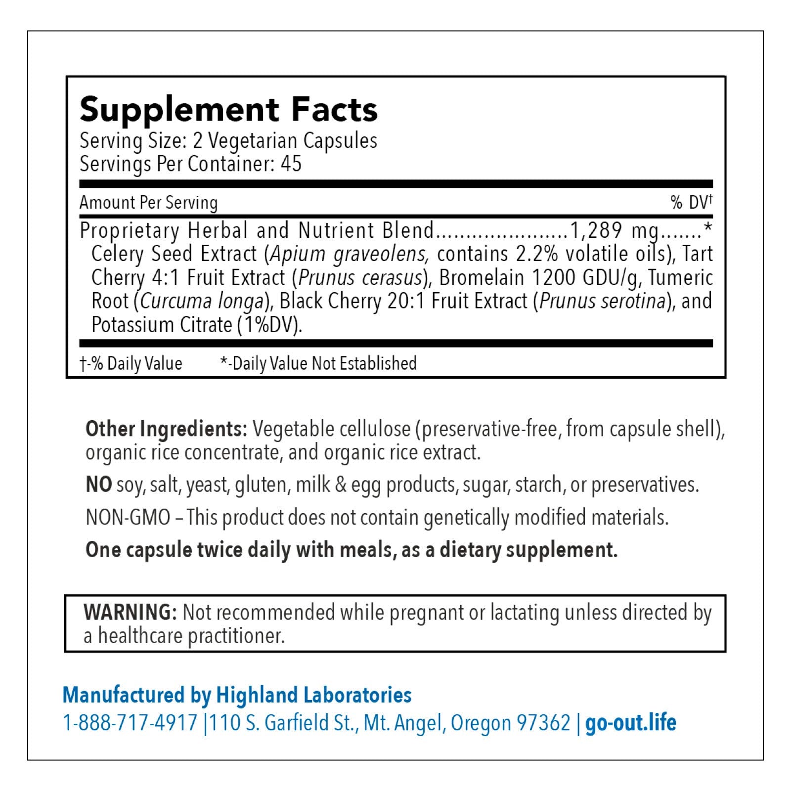 herbal support for uric acid fruit extracts