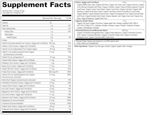 herbal support in vitamin powder