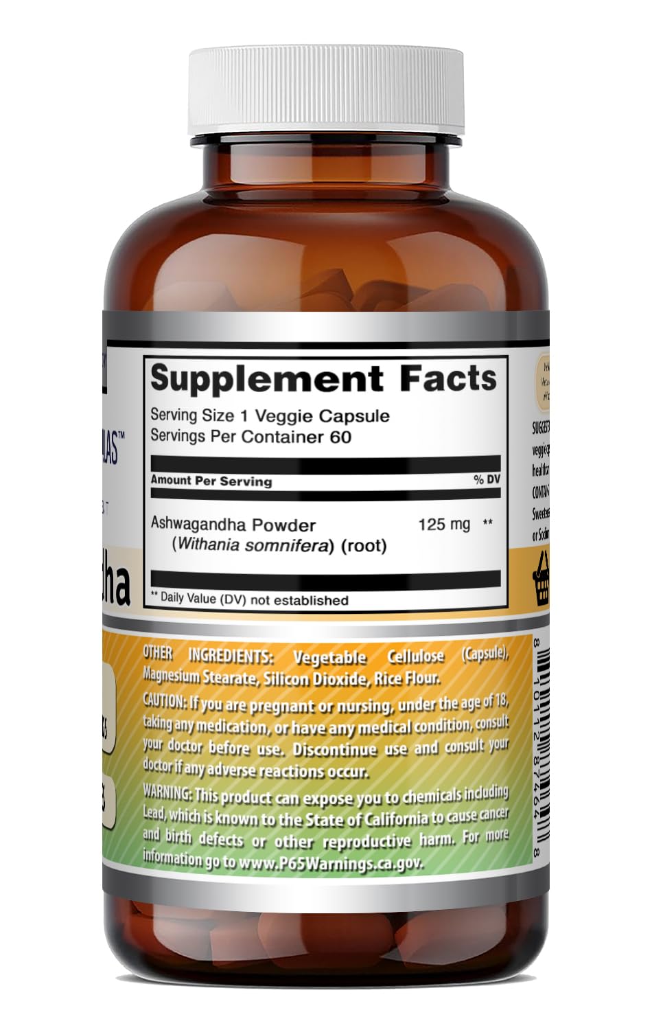 Herbal support with Ashwagandha capsules