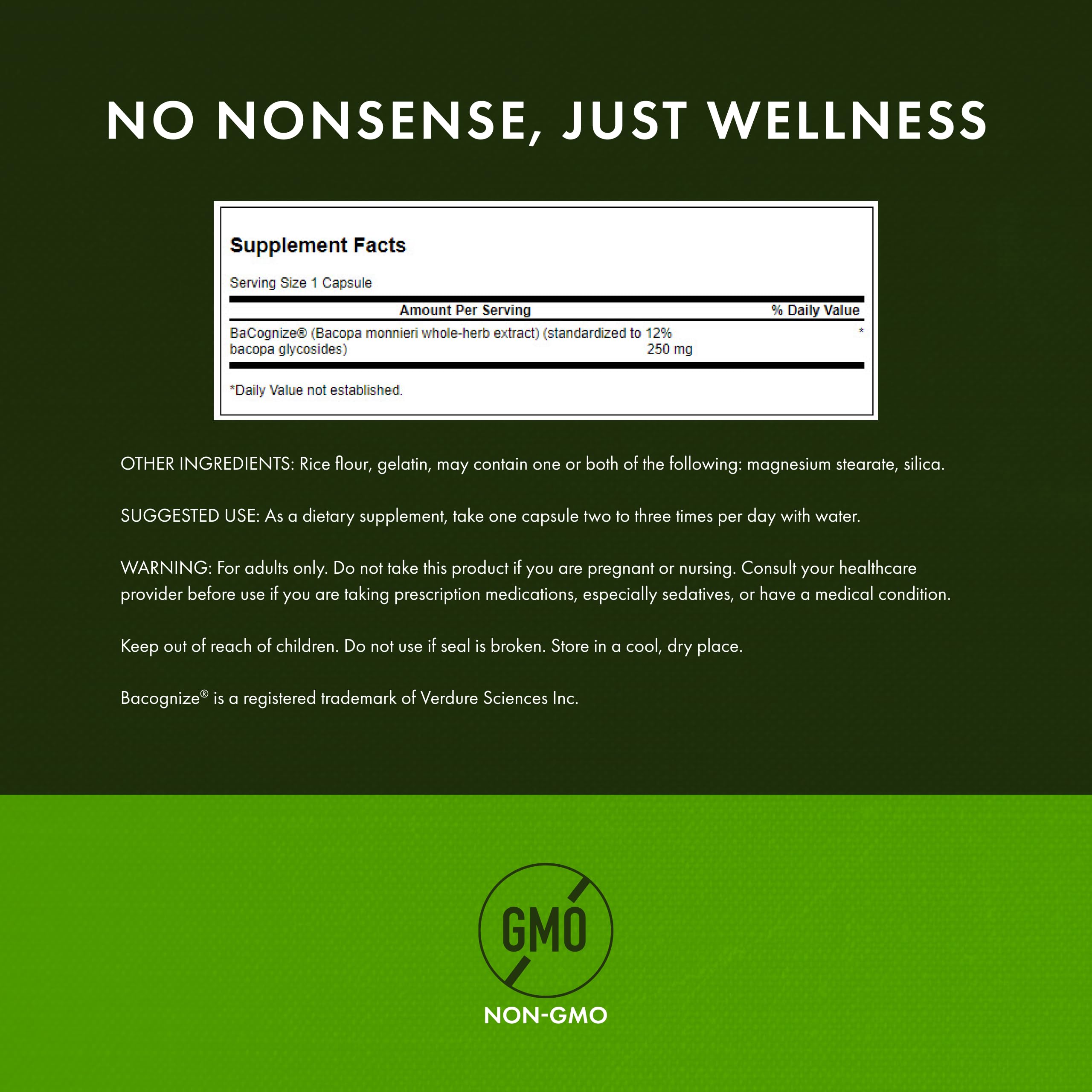 herbal support with bacopa monnieri