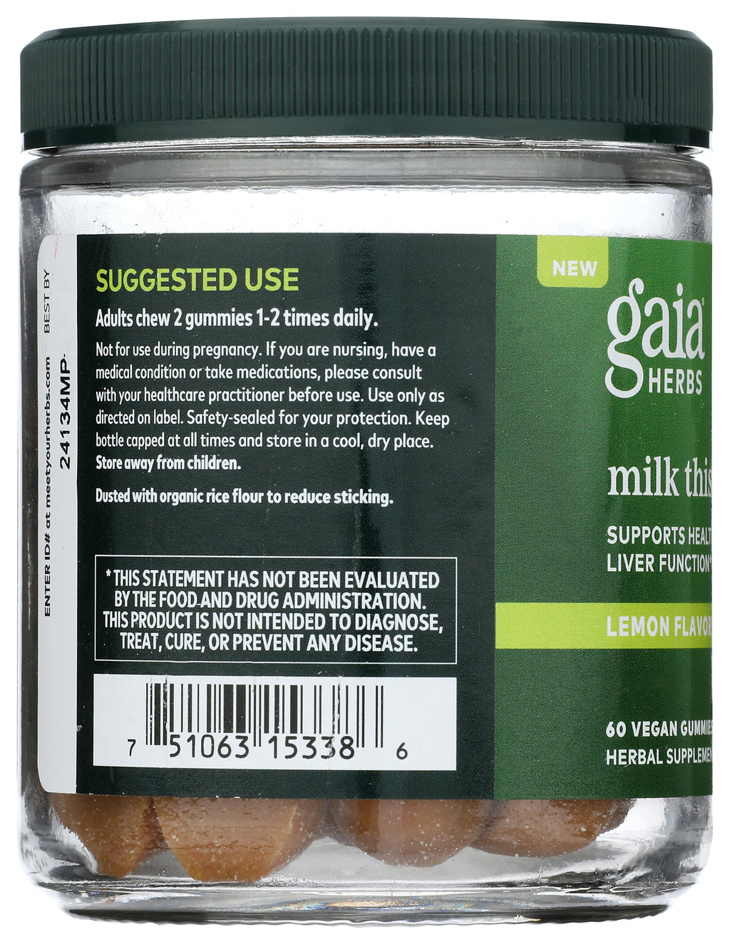 herbal support with milk thistle extract