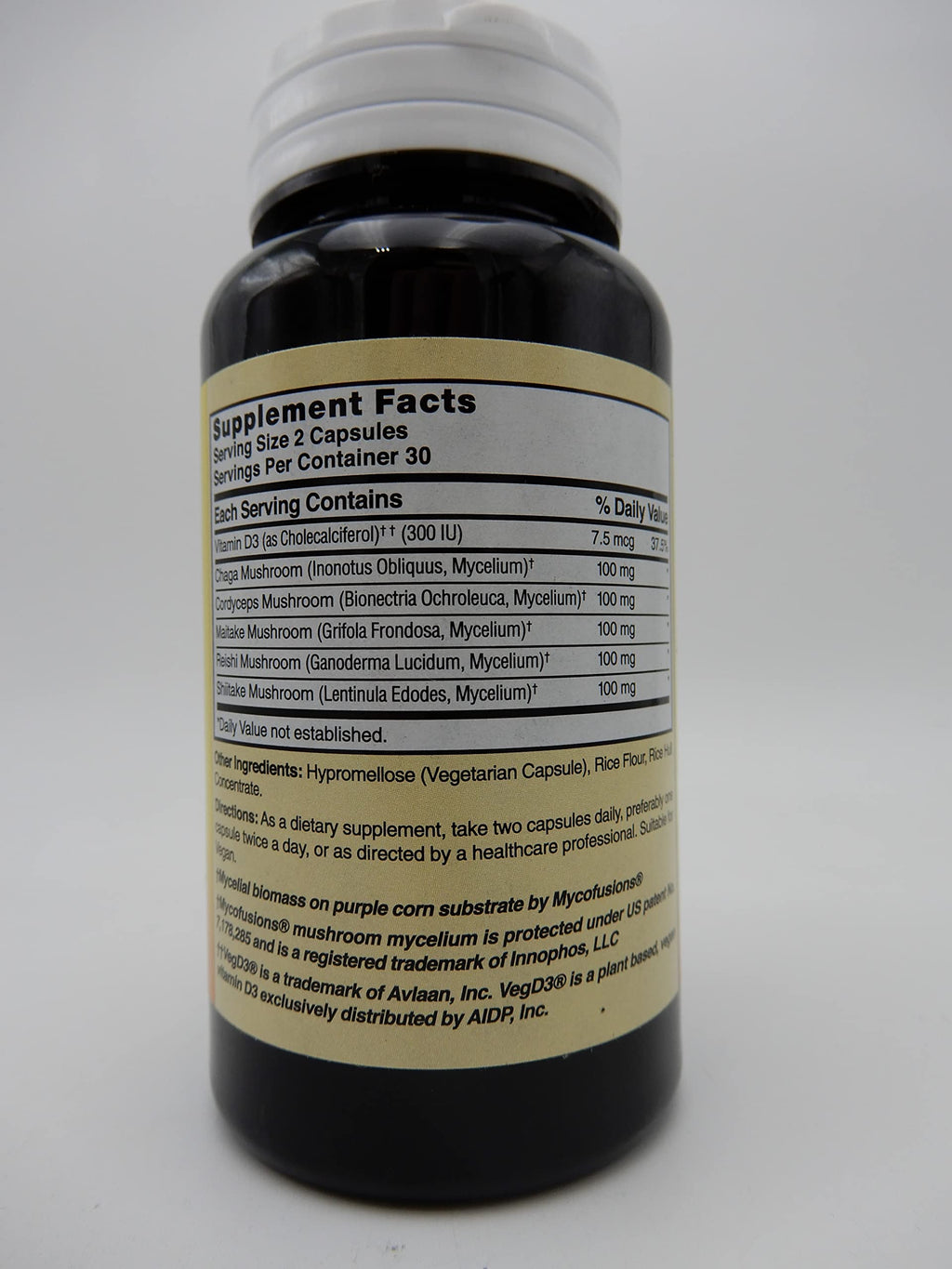 herbal support with VegD3 mushrooms