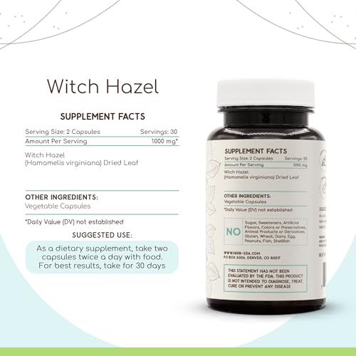 herbal support with witch hazel capsules