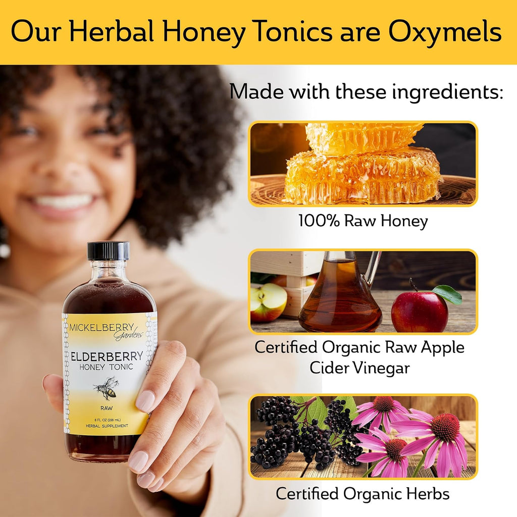 herbal syrup with elderberry extract
