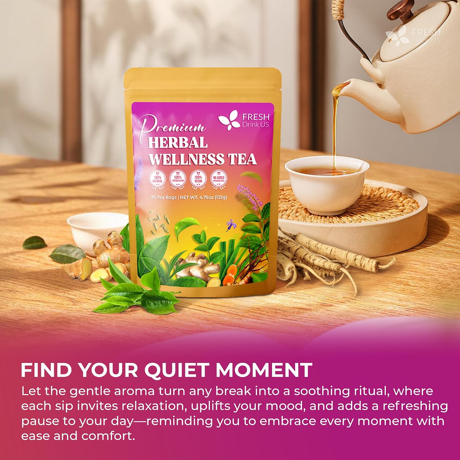 herbal tea bags for cold relief