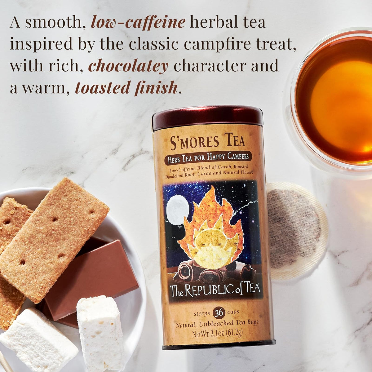Herbal tea bags for easy brewing