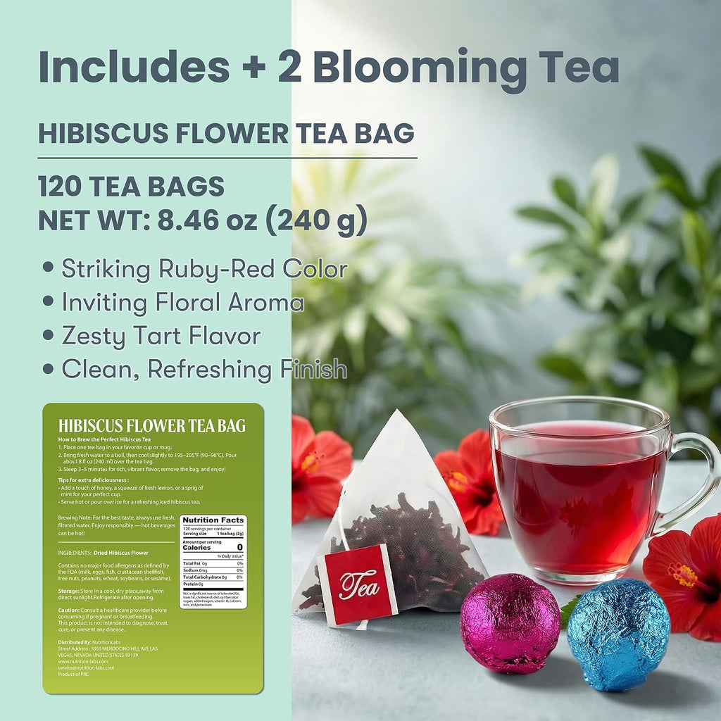 Herbal tea bags for iced tea