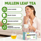 Herbal tea bags for respiratory support