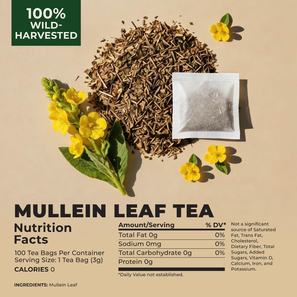 Herbal tea bags for respiratory support
