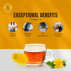 herbal tea bags with dandelion root