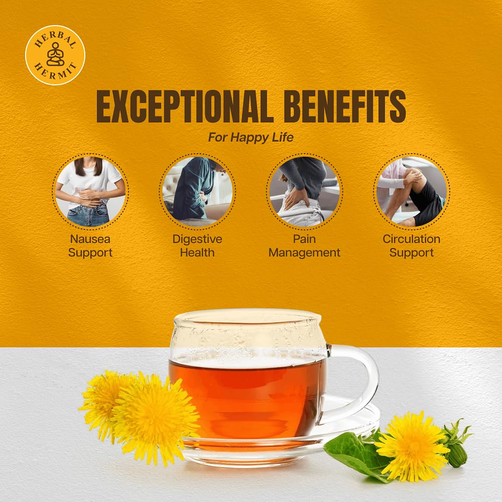 herbal tea bags with dandelion root