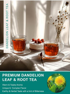 herbal tea bags with dandelion root