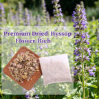 Herbal tea bags with hyssop flavour