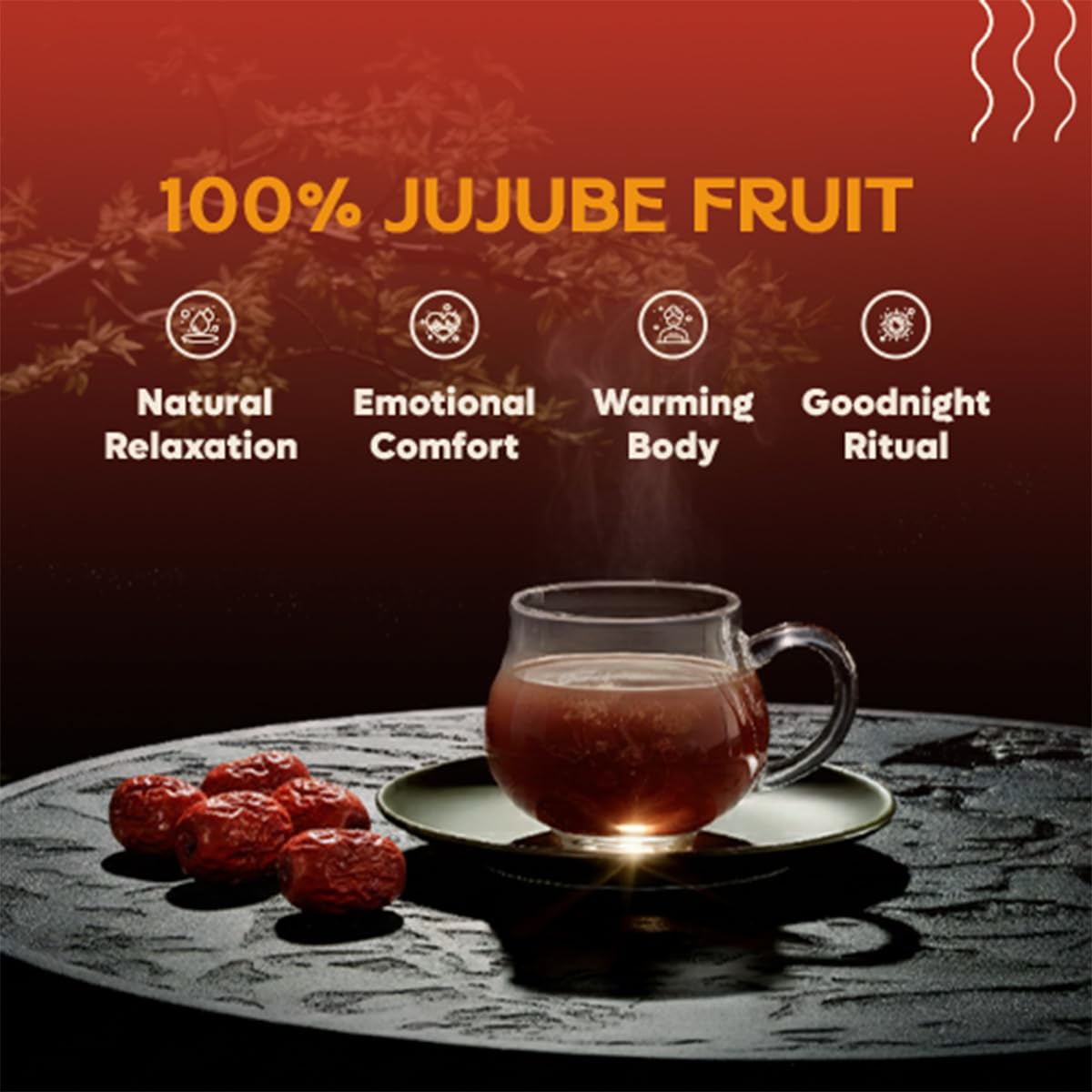 herbal tea bags with jujube flavour