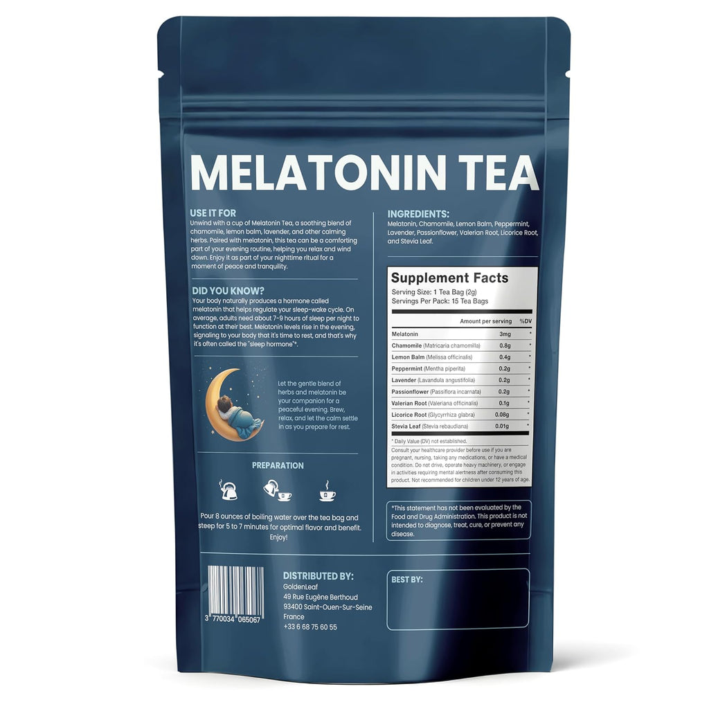herbal tea bags with melatonin