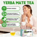 Herbal tea bags with natural caffeine
