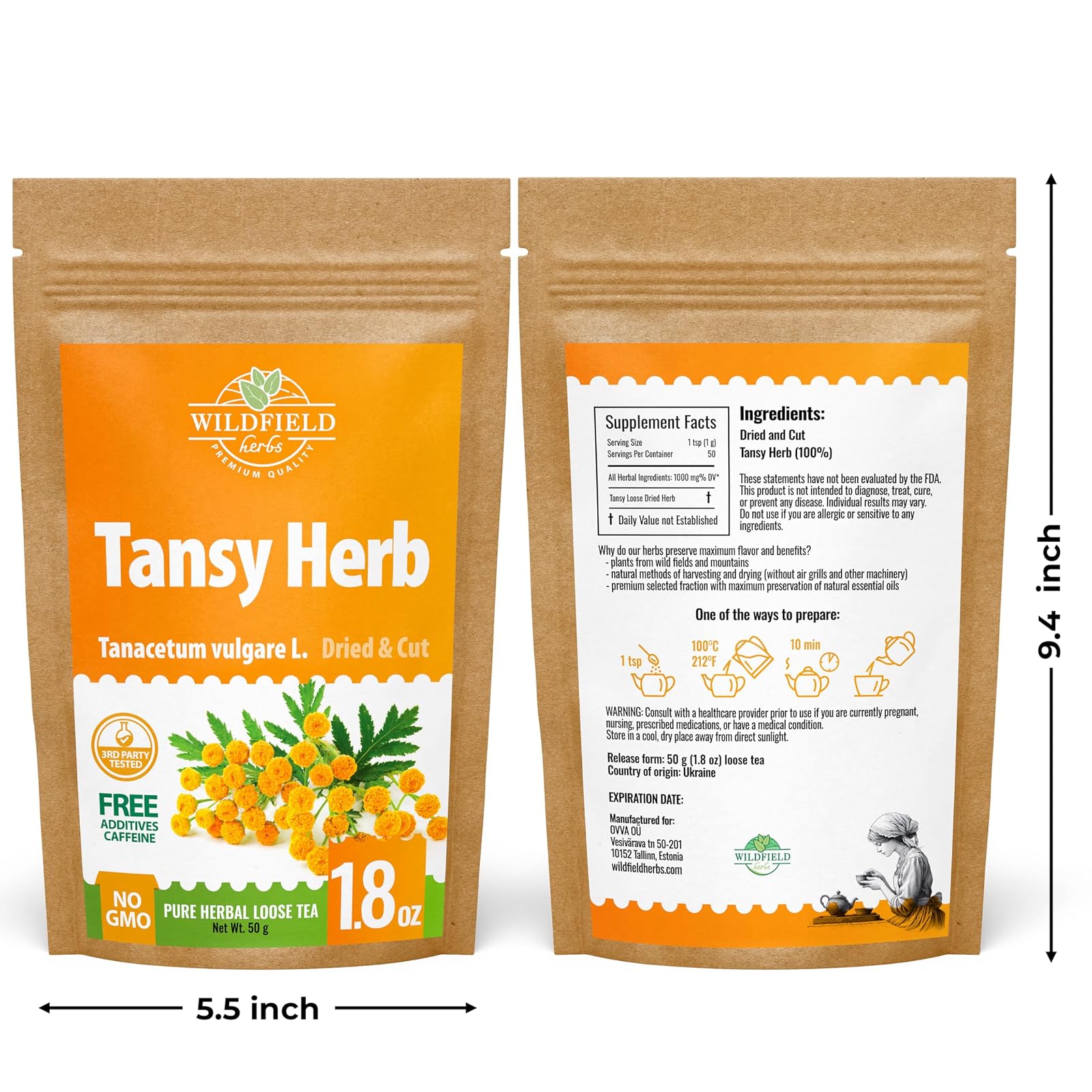 herbal tea benefits of dried tansy