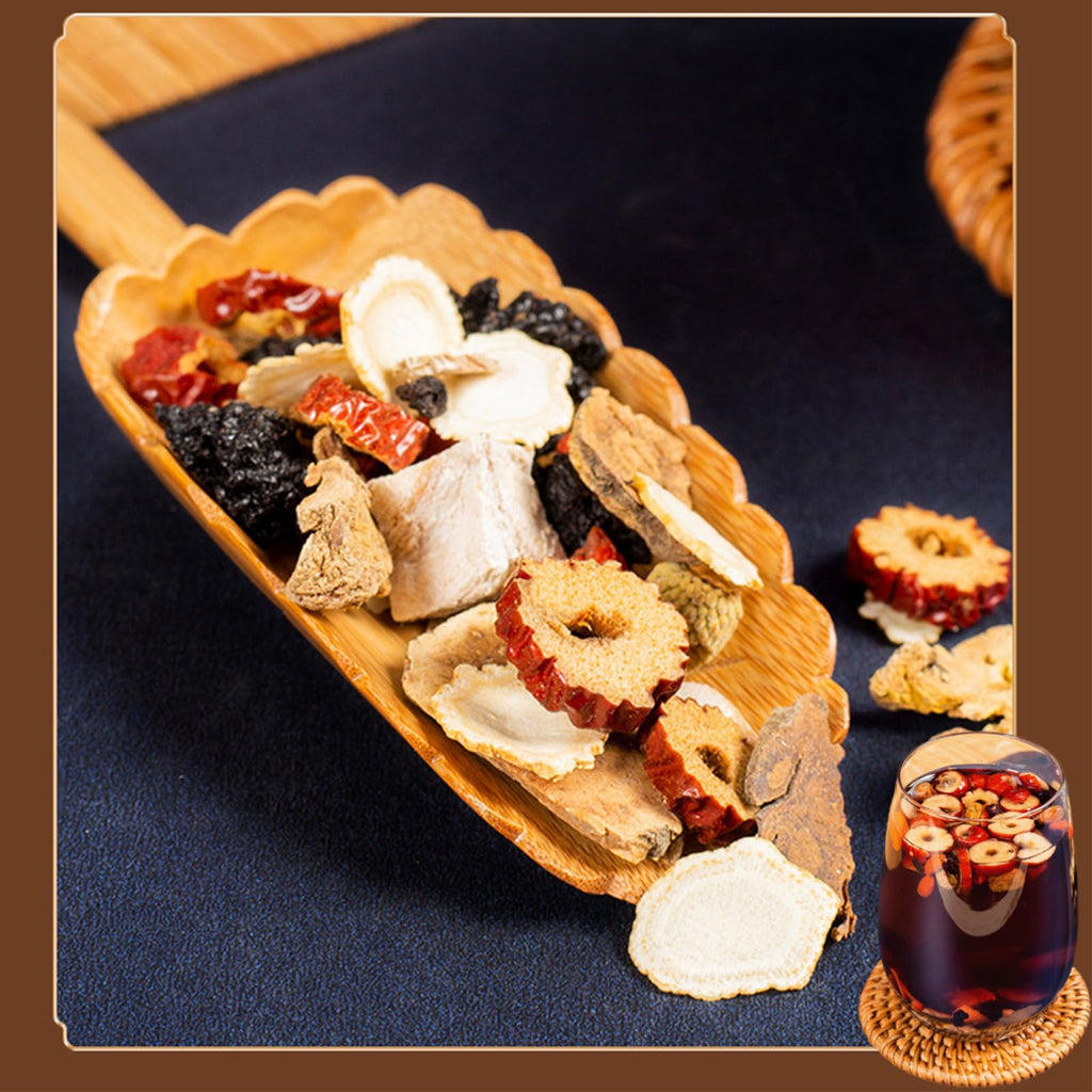 Herbal tea blend for energy boost