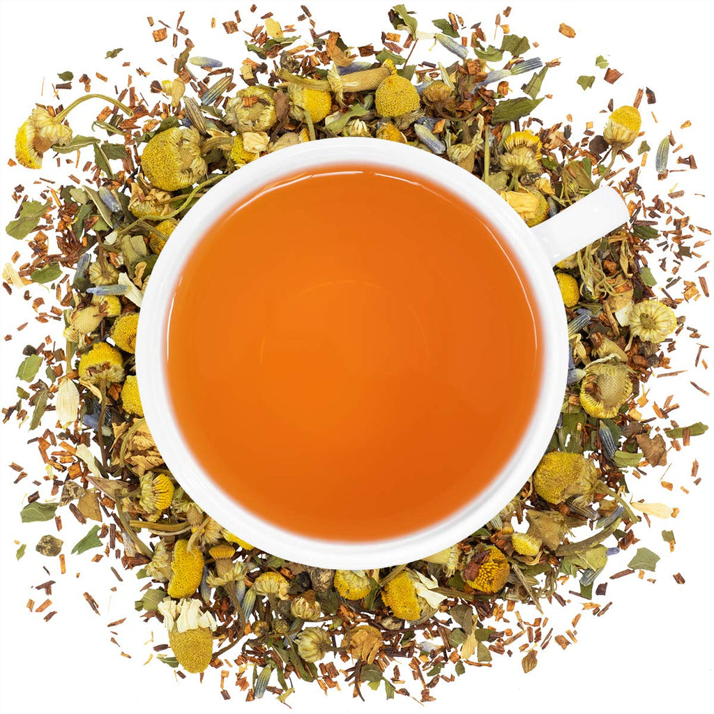 Herbal tea blend with chamomile and dandelion