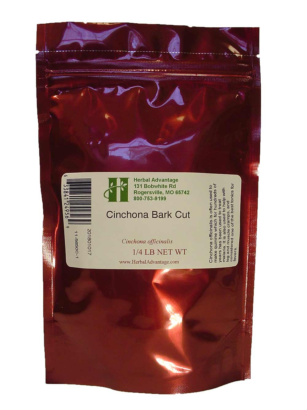 Herbal tea blend with cinchona bark