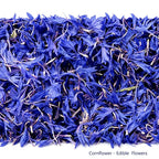 herbal tea blend with cornflower petals