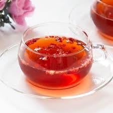 herbal tea blend with strawberry flavour