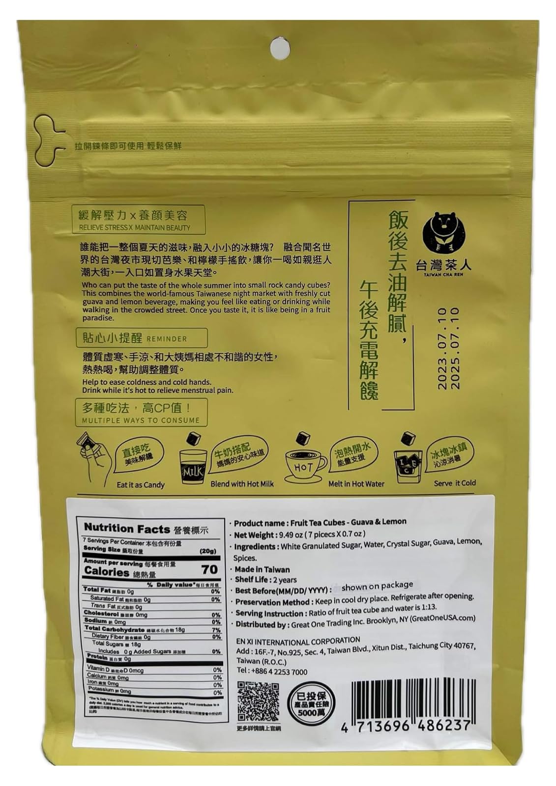herbal tea cubes for refreshing drinks