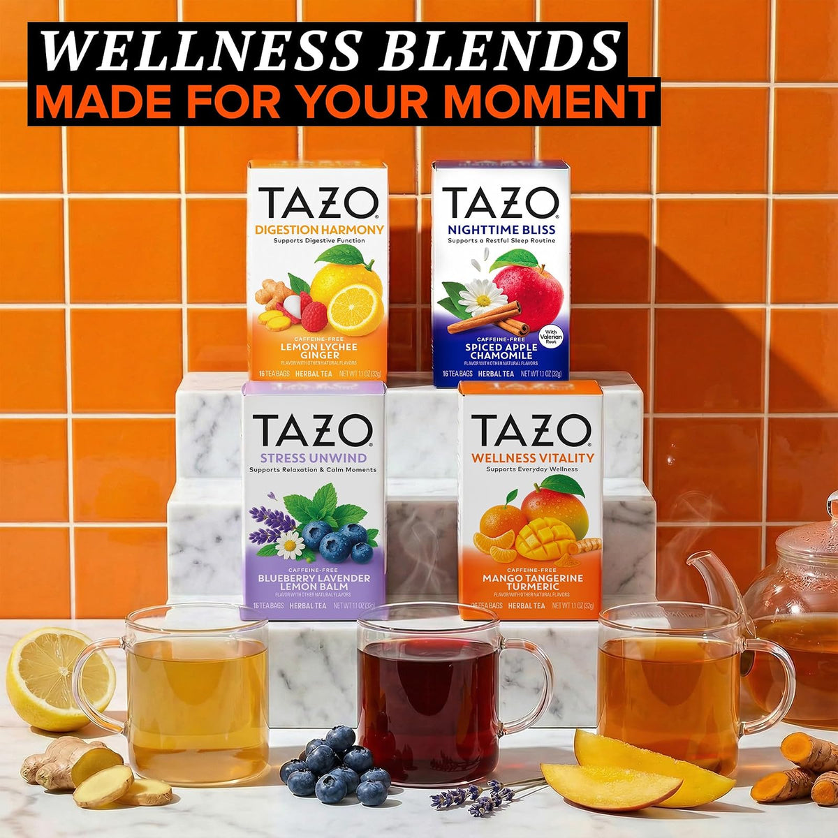herbal tea for calming moments