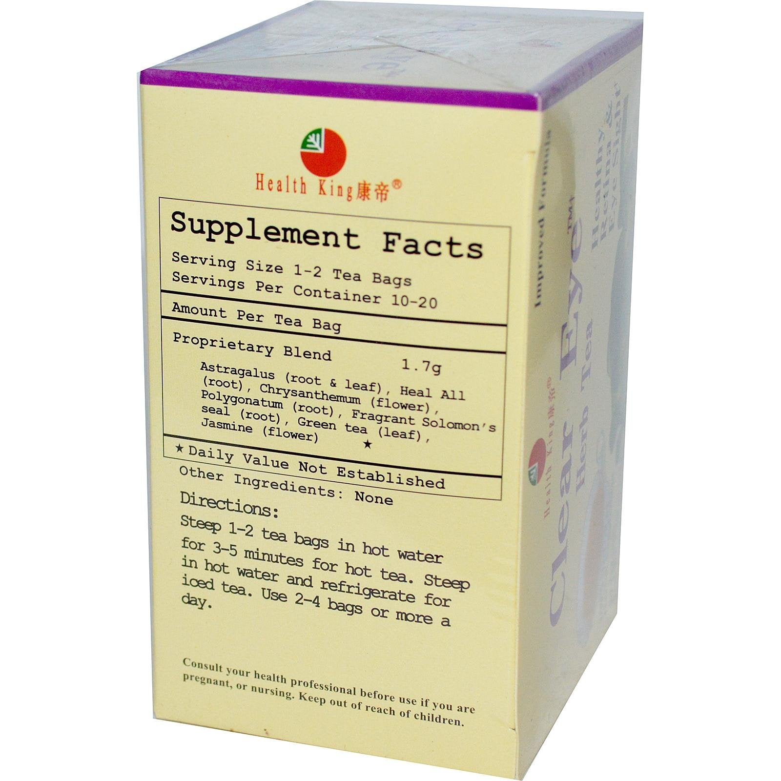 herbal tea for clear vision