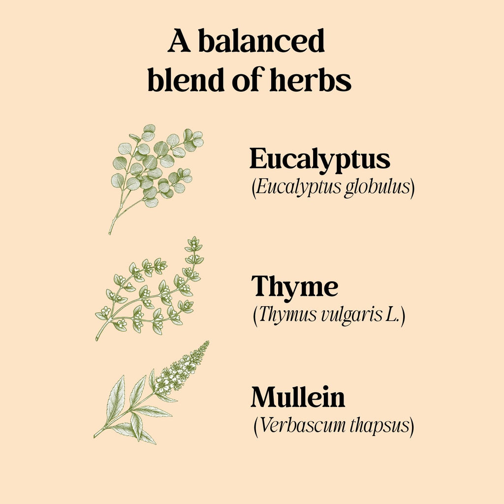 Herbal tea for deep breathing support