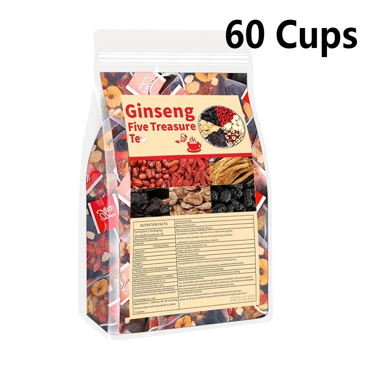 Herbal tea for energy boost