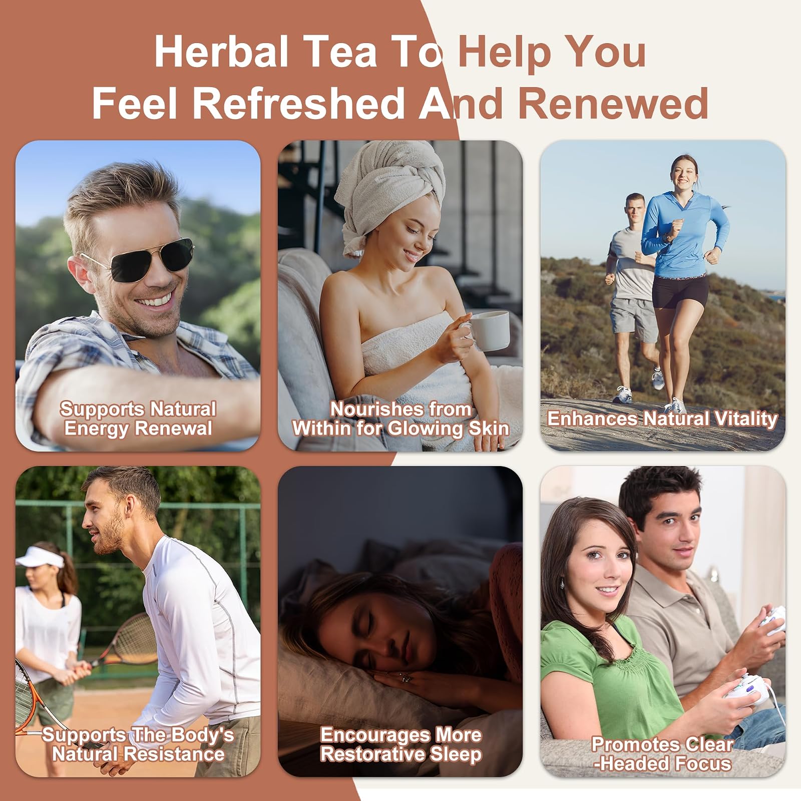 Herbal tea for energy boost