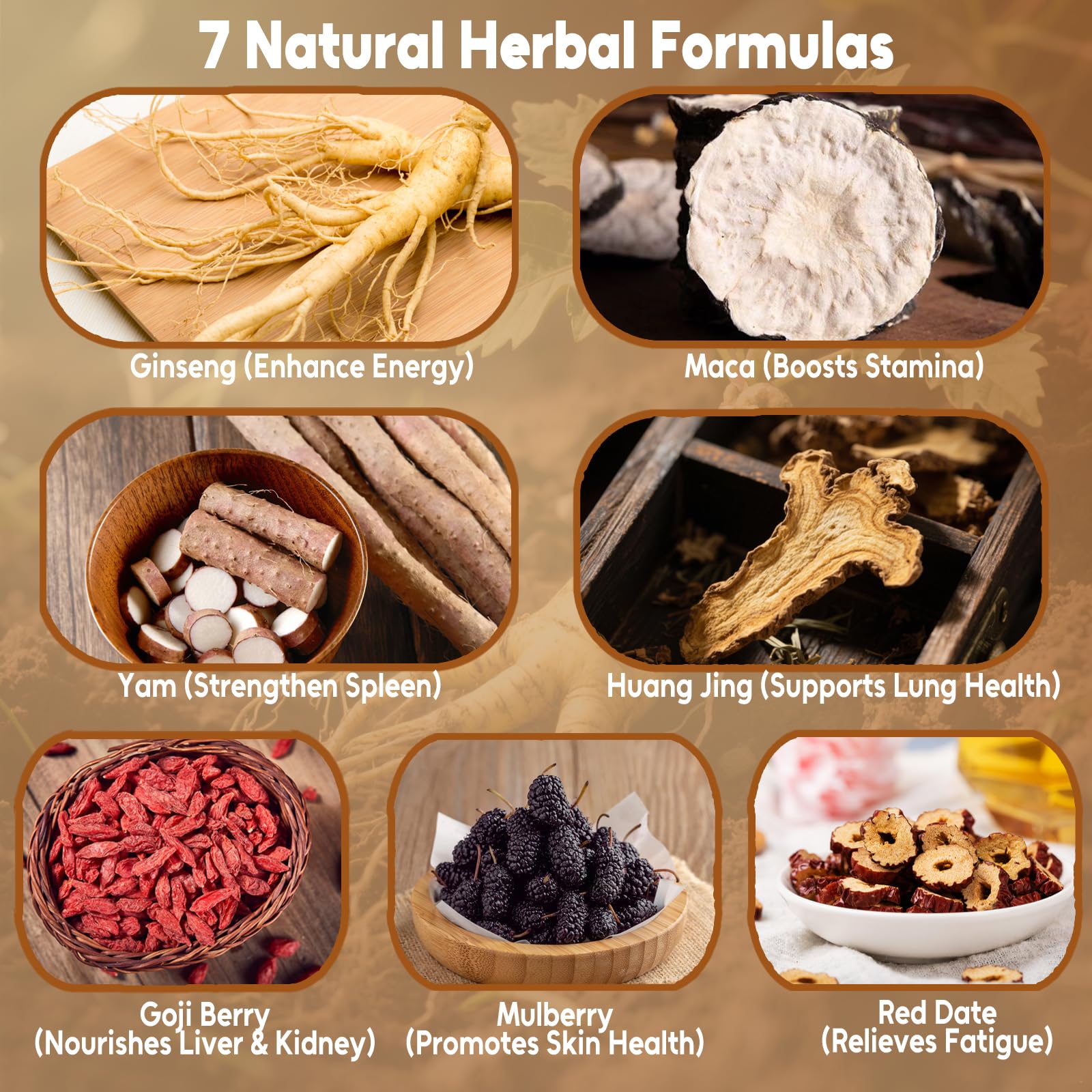 Herbal tea for energy boost