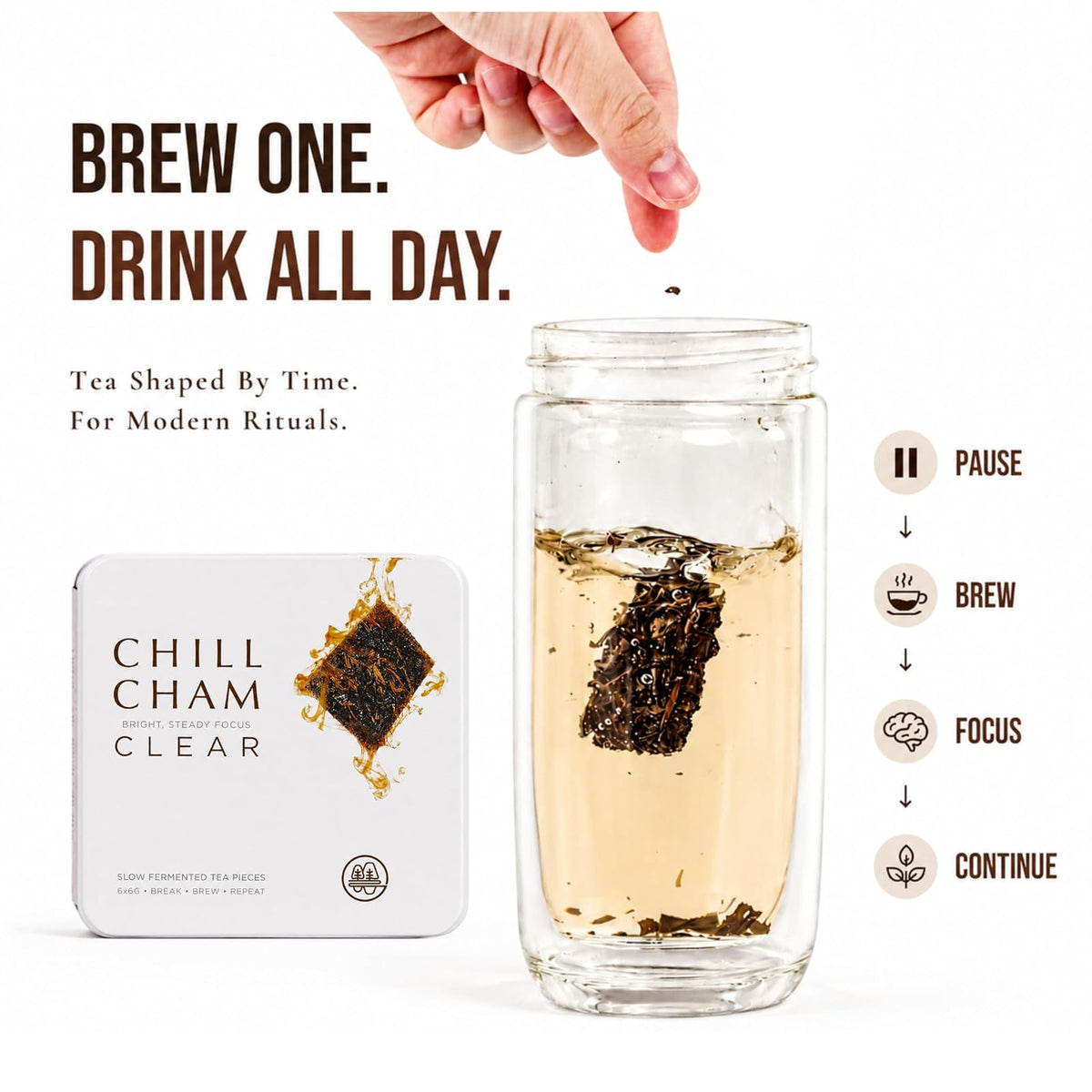 Herbal tea for focus and concentration