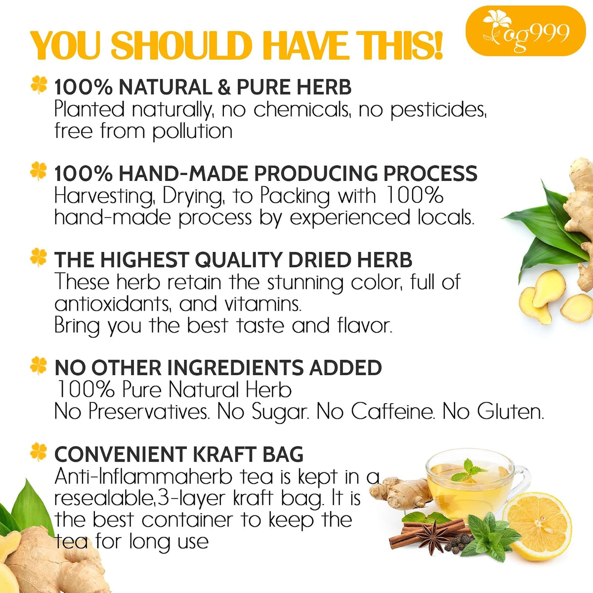 herbal tea for inflammation relief