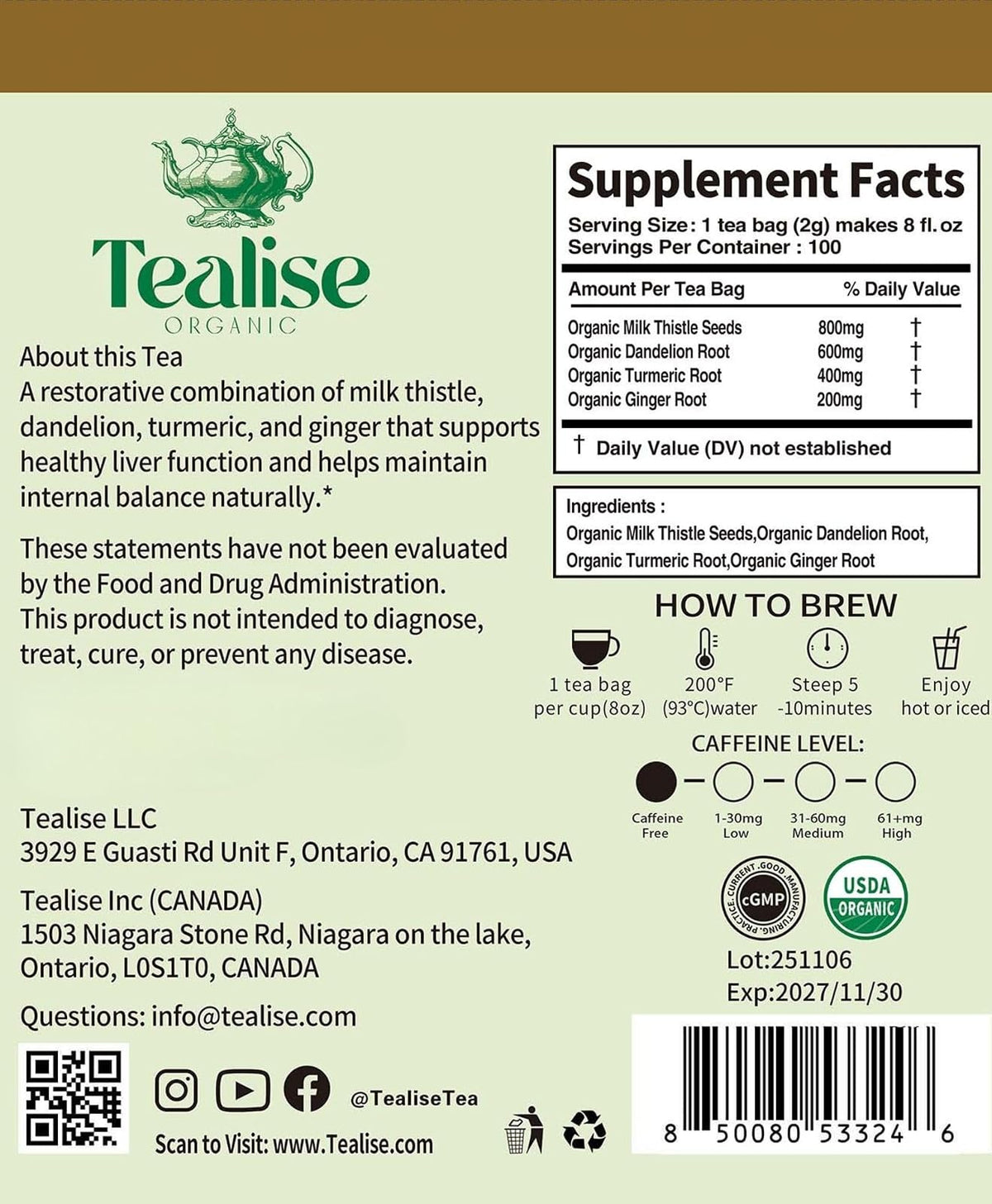 herbal tea for liver health
