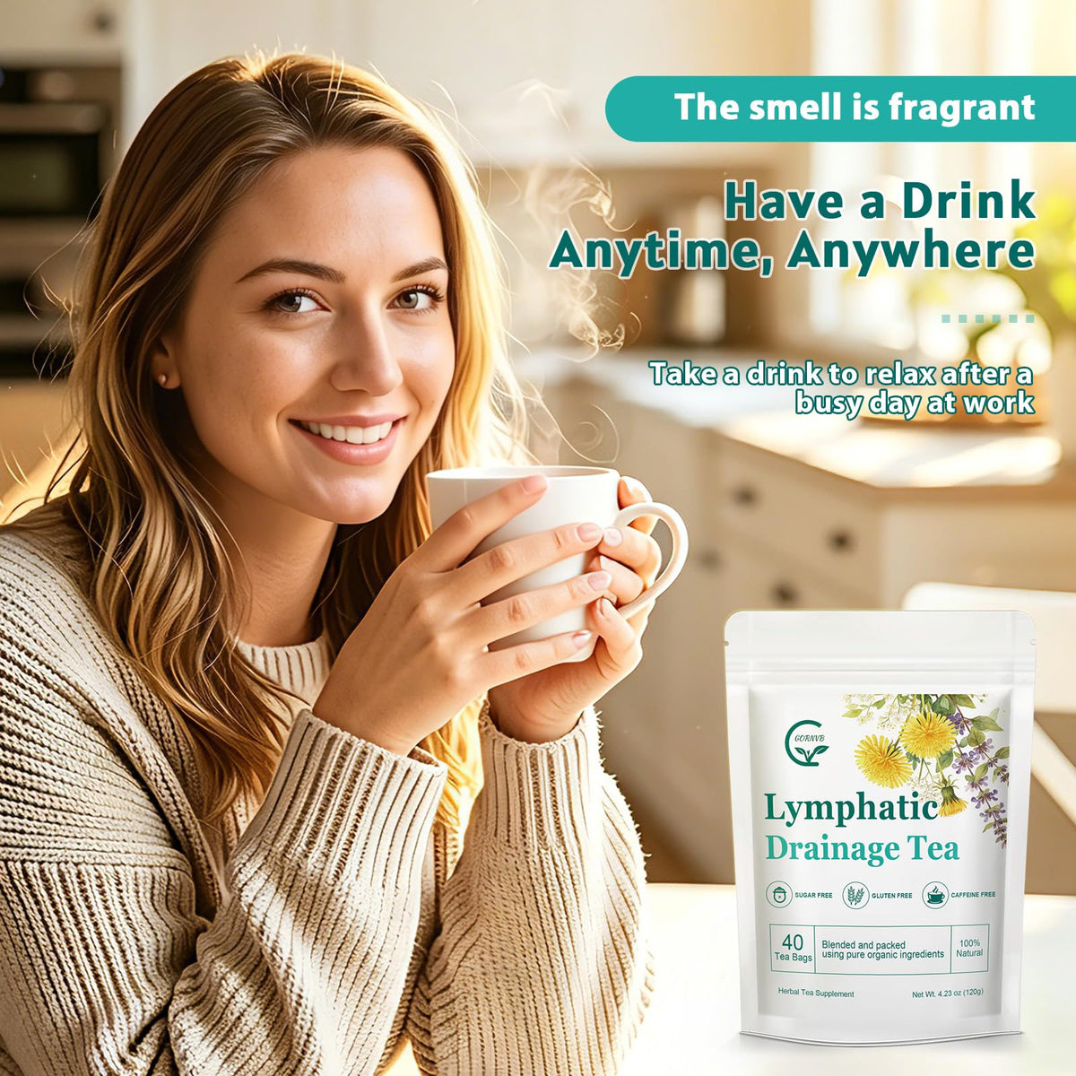 Herbal tea for lymphatic support