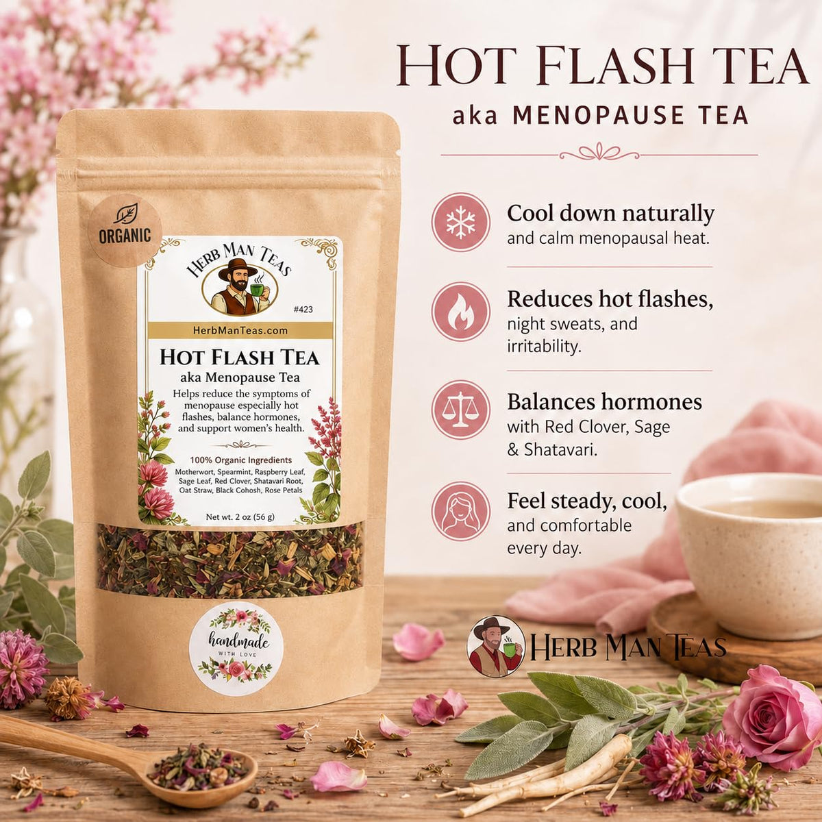 herbal tea for menopause relief