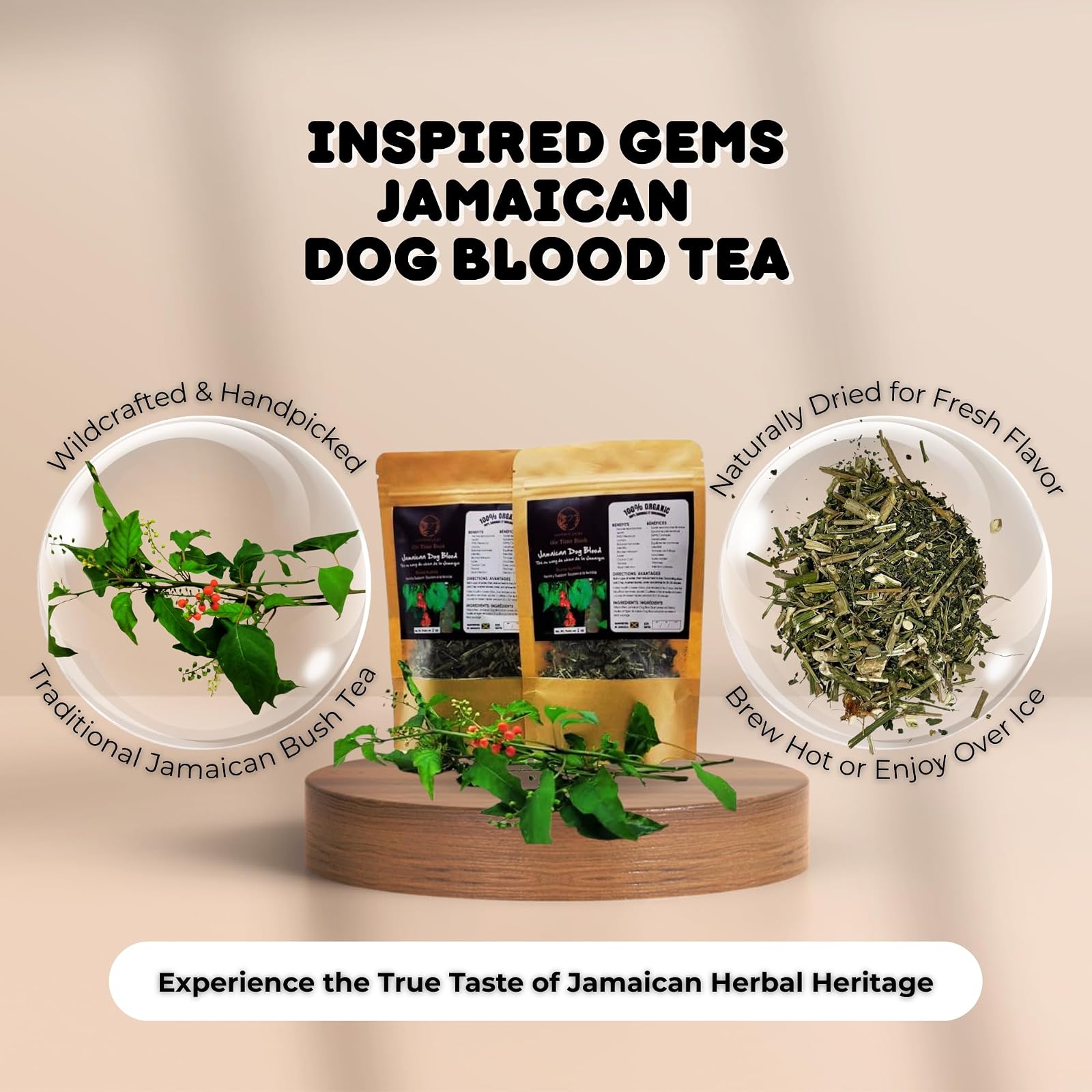 Herbal tea for natural energy boost