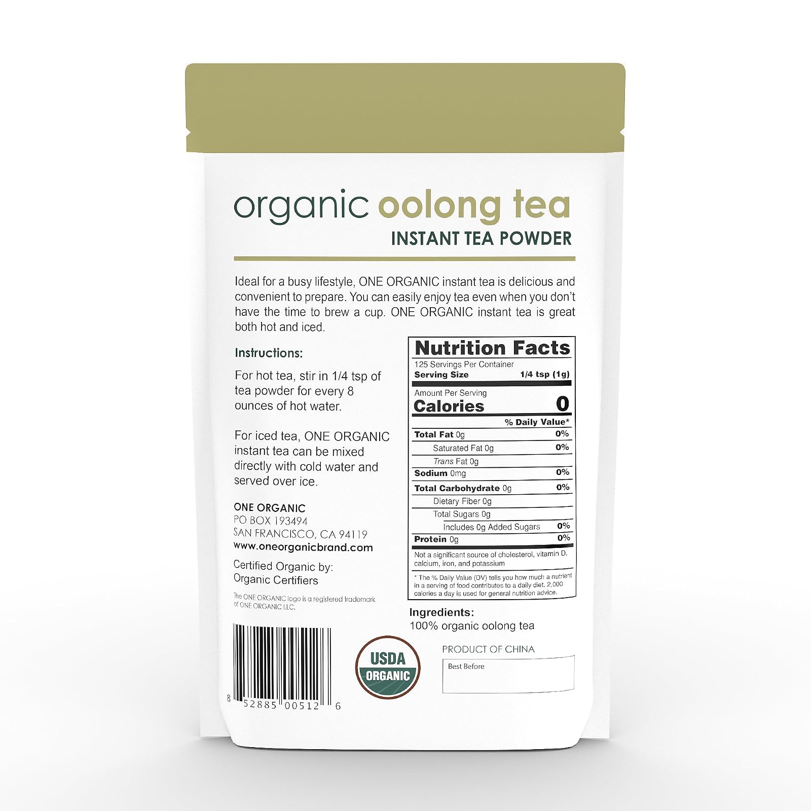herbal tea for quick brewing