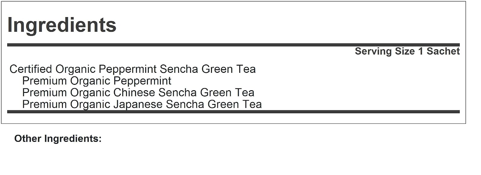 herbal tea for refreshing taste