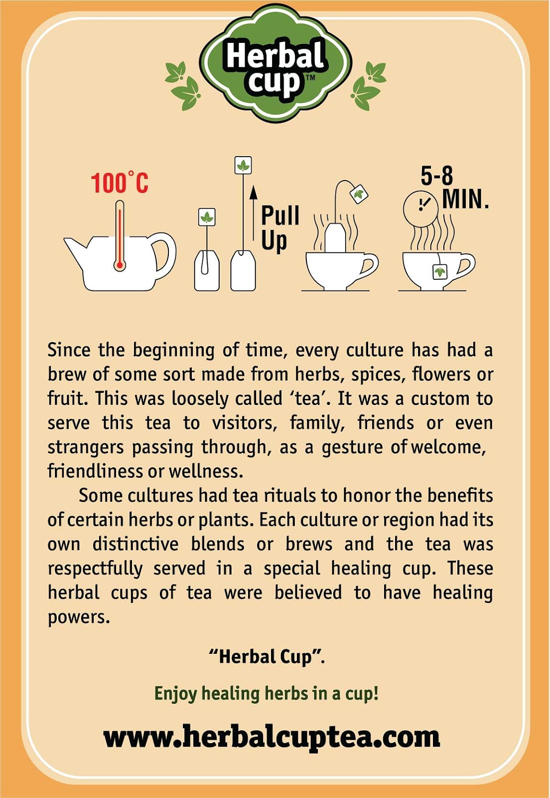 Herbal tea for relaxation and wellness